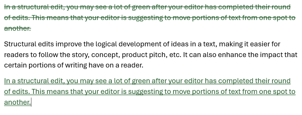 Structural Editing – Ambulatory Editing